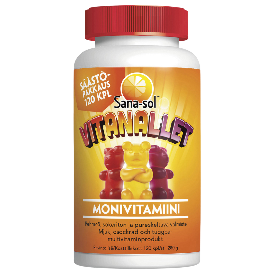 Monivitamiinit - Sana-sol - Ilmainen toimitus